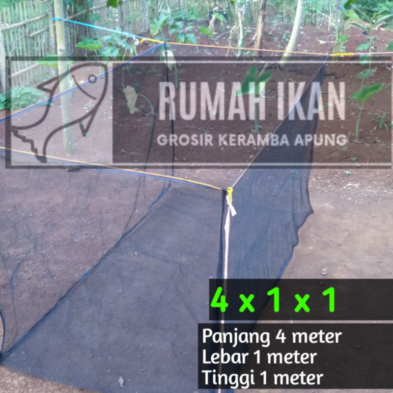 Jual RI - Hapa Jaring Keramba ikan ukuran 4m x 1m x 1m Waring Anti ...