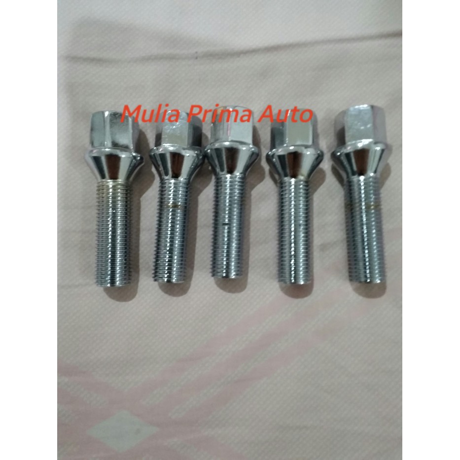 Jual Baut Roda Variasi Mercedes dan BMW 14 mm X 1.5 Panjang 70 mm ...
