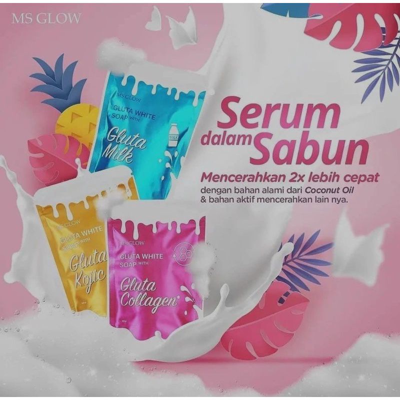 Jual Gluta white soap ms glow-sabun kojic | Shopee Indonesia