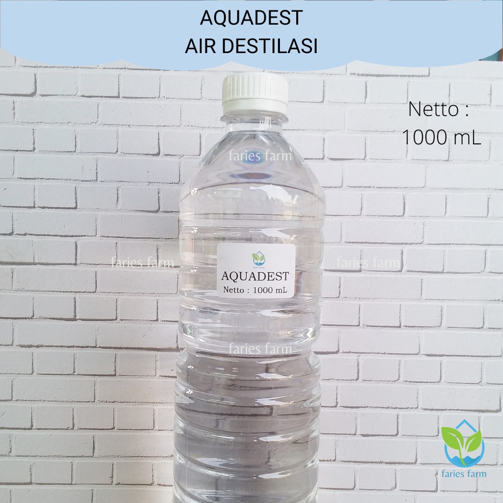 Jual Aquadest 1 Liter / AIr Destilasi / Air Suling / Destilated Water ...