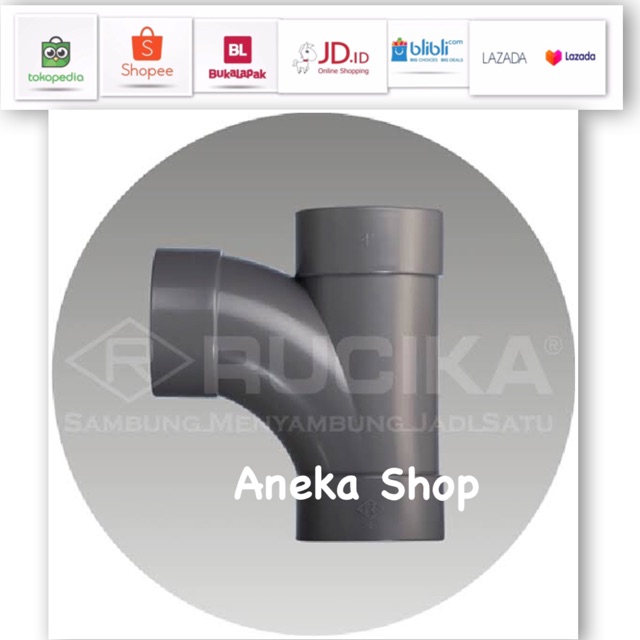 Jual Tee Way 4x2 D Rucika Large Radius 90 derajat TY | Shopee Indonesia