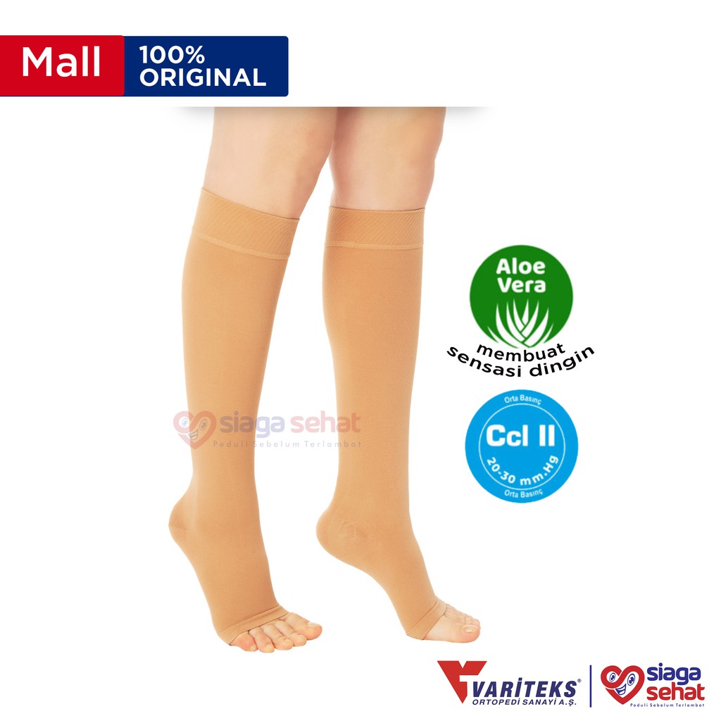 Jual Stocking Varises - Variteks Knee High Open Toe (Alat Terapi) Ccl 2 ...