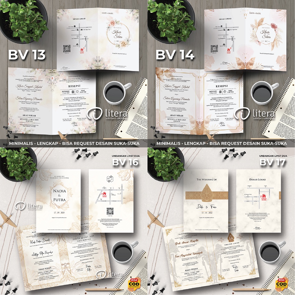 Jual Undangan Pernikahan Nikah Murah, Kekinian, Murah, Minimalis ...