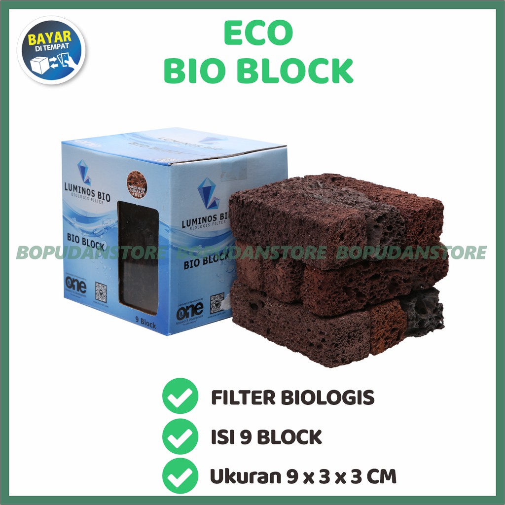 Jual Bio Block Media Filter Aquarium Kolam Ikan Biologis Rumah Bakteri ...