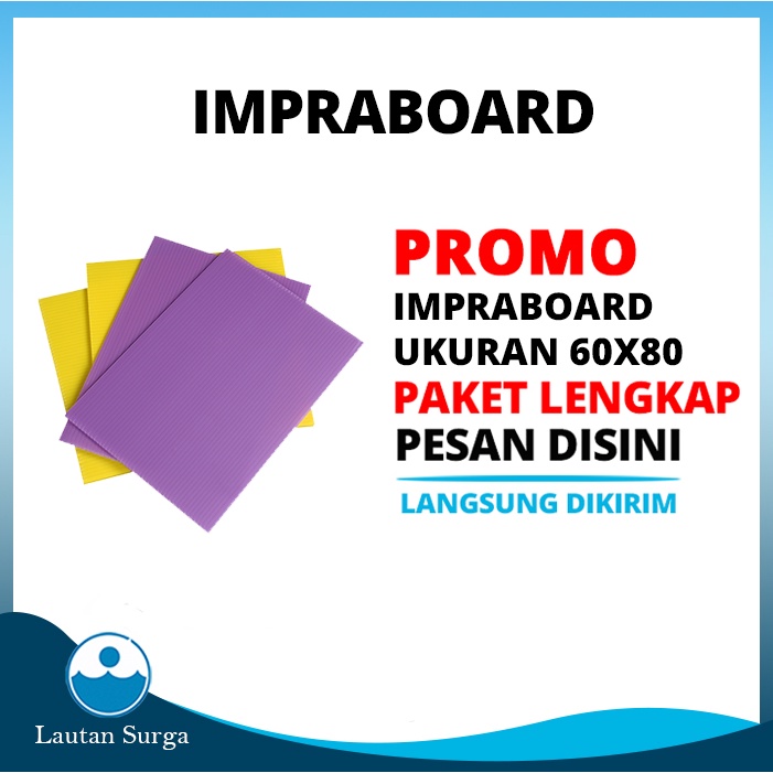 Jual Impraboard Papan Banner 60x80 cm Media Cetak Impraboard Alas Plastik Imfraboat Infraboard ...