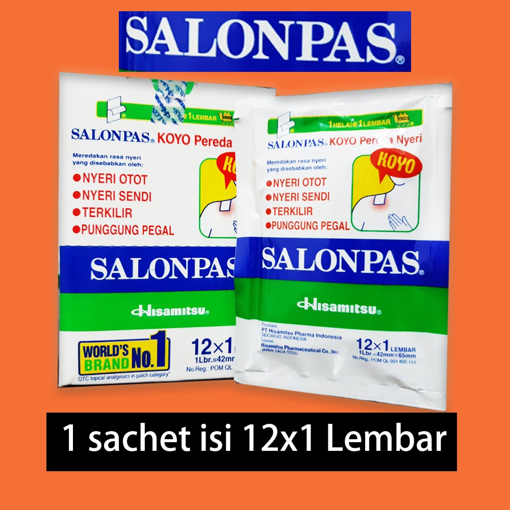 Jual Salonpas Koyo sachet 12x1 Lembar [isi 12 lembar] Harga grosir ...