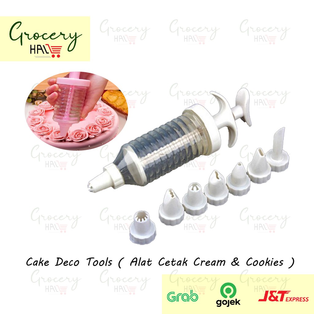 Jual CAKE DECO TOOLS 8 IN 1 ( ALAT DEKORASI KUE, COOKIES & CREAM ...