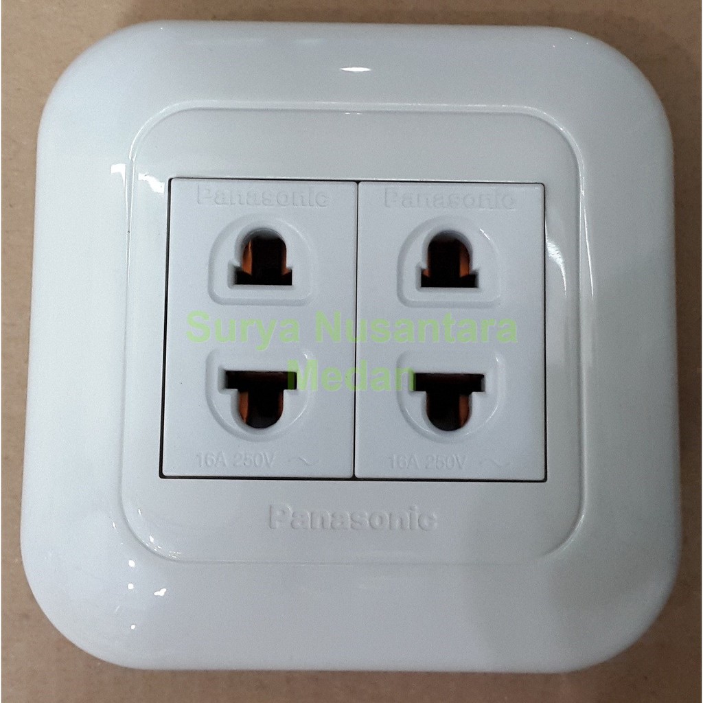 Jual Stop Kontak Universal Ganda / Double Tanam Panasonic WEJ 10919 ...