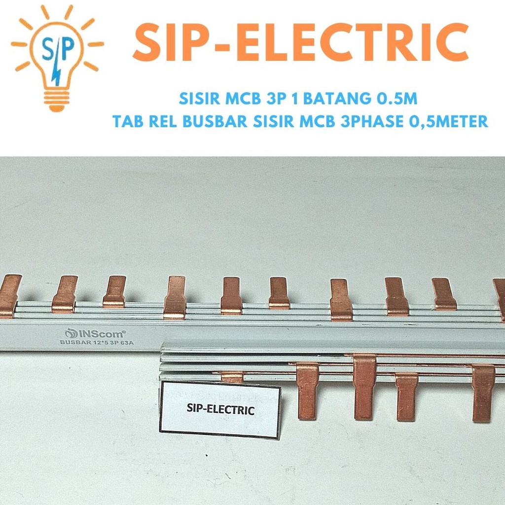 Jual Sisir Mcb 3P 1 Batang 0.5M / Tab Rel Busbar Sisir Mcb 3Phase 0 ...