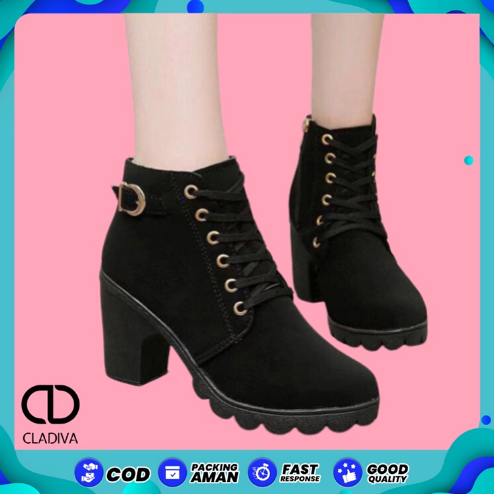 Jual R9 ZIPER Sepatu Boots Wanita Spatu Boot Gaya Cewe Cewek Korea ...
