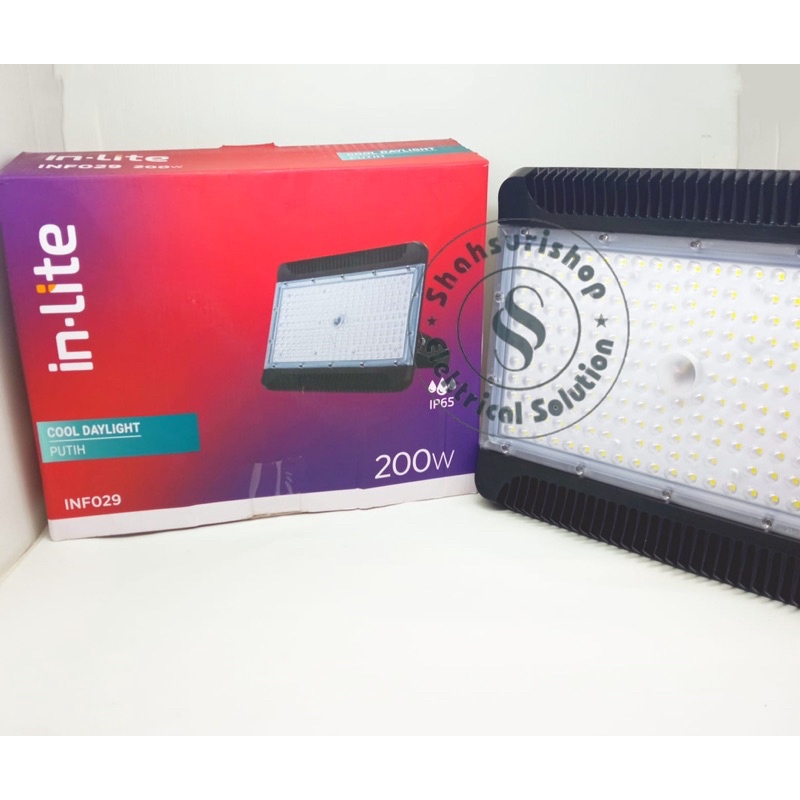 Jual IN-LITE LAMPU SOROT LED INLITE 200W 200 W 200 WATT FLOODLIGHT INF029 | Shopee Indonesia
