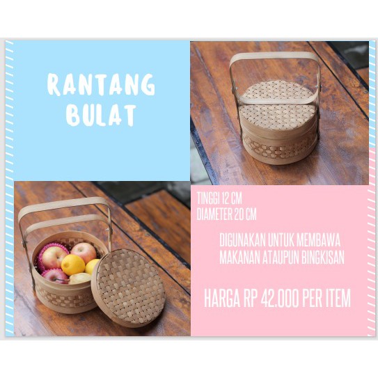Jual Rantang Bulat Dari Bambu unik | Shopee Indonesia