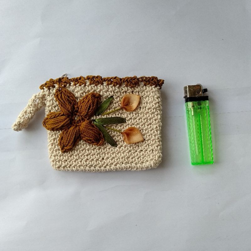 Jual Dompet mini rajut/dompet koin/domko | Shopee Indonesia