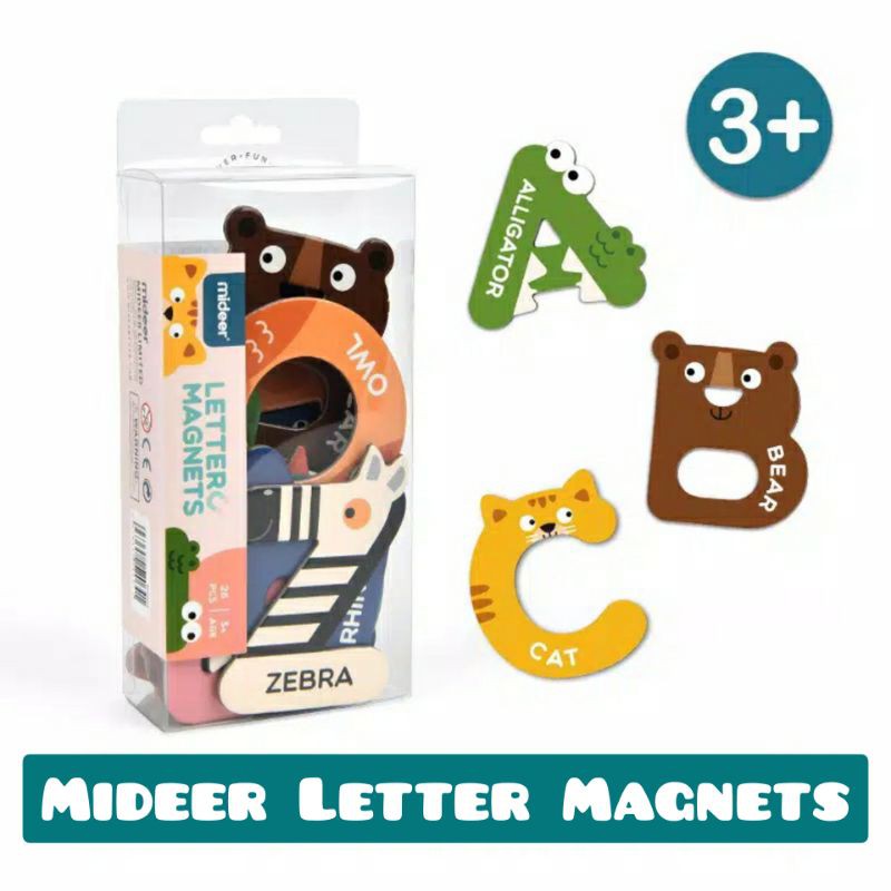 Jual MIDEER: MAGNET HURUF (LETTER MAGNETS/MAGNETIC ALPHABETS) | Shopee ...