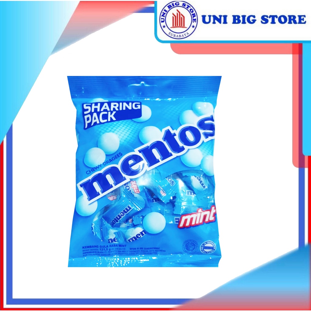 Jual Mentos Mint Permen Gula Rasa Mint Chewy Dragess Bag | Shopee Indonesia