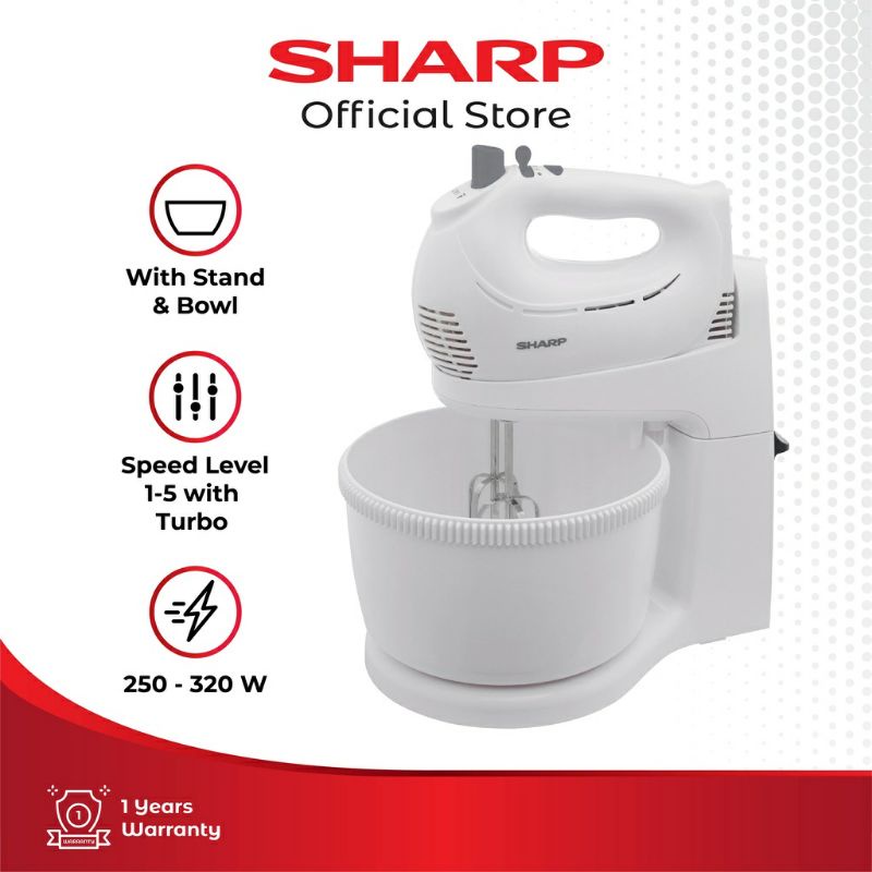 Jual SHARP STAND MIXER EM-S53 WH | Shopee Indonesia