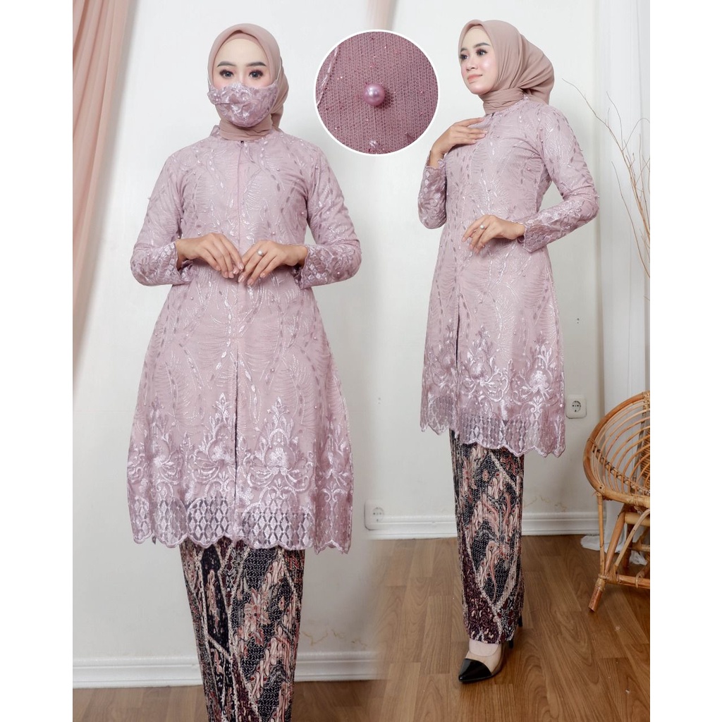Jual Set Kebaya Tunik Busui by rasaqi kebaya / Tunik Brokat / Kebaya ...