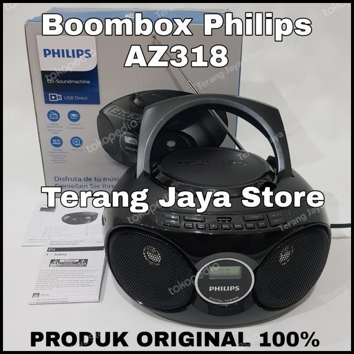 Jual Cd Soundmachine Philips Az318B Radio Cd Player Boombox Philips ...