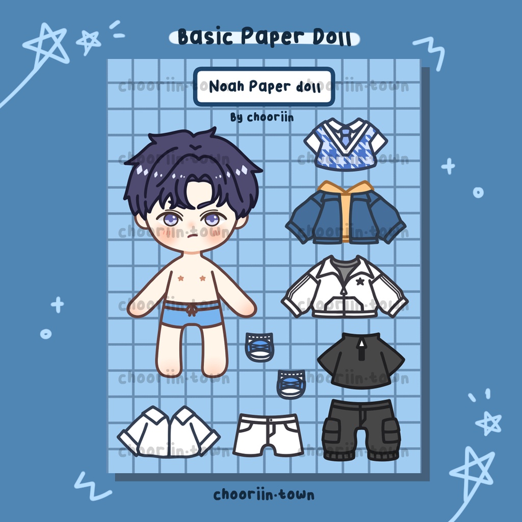 Jual [ Male Basic Paper Doll ] Mainan Jadul Bongkar Pasang BP - Boneka ...