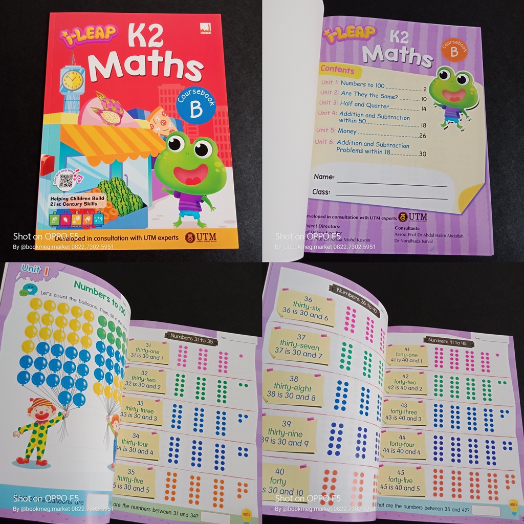 Jual BUKU I-LEAP MATHS (NURSERY/K1/K2) (COURSEBOOK & ACTIVITY BOOK) | Shopee Indonesia