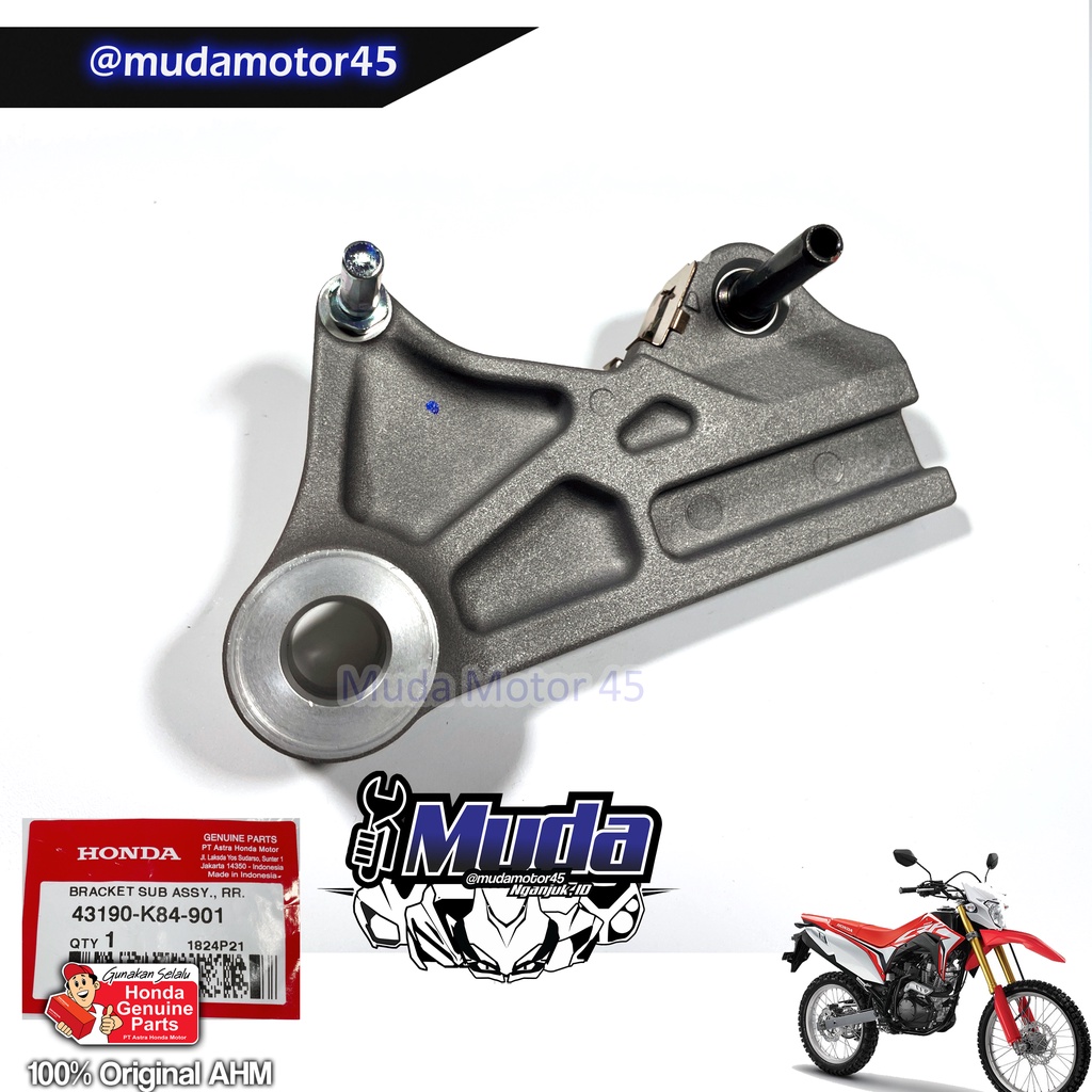 Jual DUDUKAN KALIPER REM BELAKANG CRF150L 43190-K84-900 BRACKET SUB ASSY REAR RUMAH MASTER ...