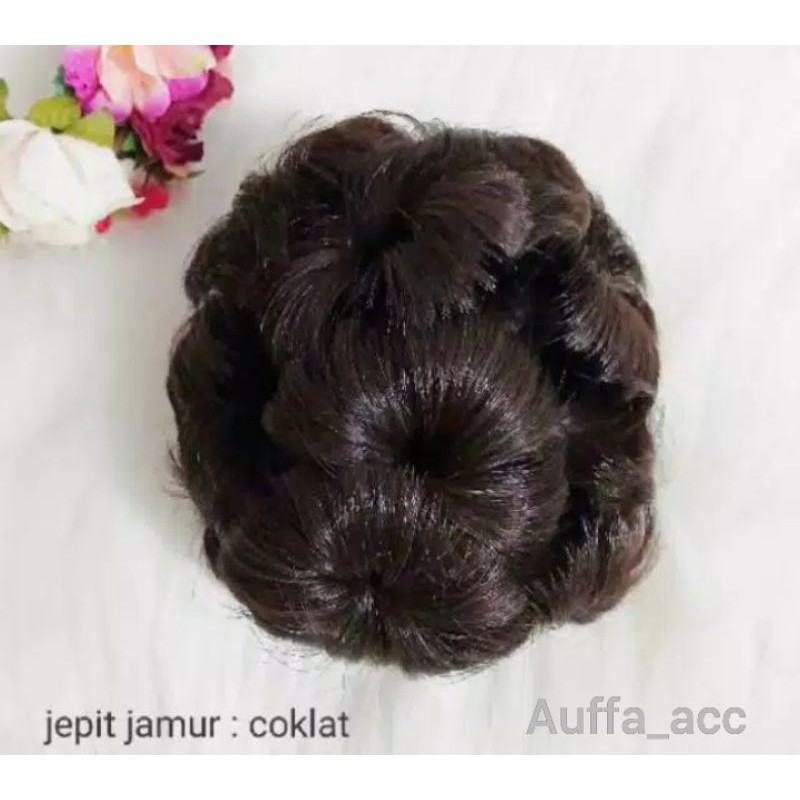 Jual cepit rambut jamur praktis dan simpel sanggul cepit /cepol hijab ...