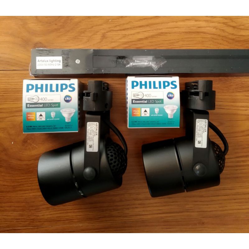 Jual paket promo lampu cafe led philips 2pc fit 2 led 1 rel | Shopee ...