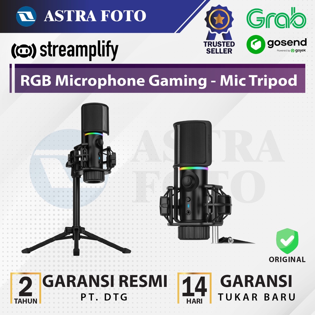 Jual Streamplify Mic Tripod - Mic Gaming RGB - Microphone RGB - Garansi ...