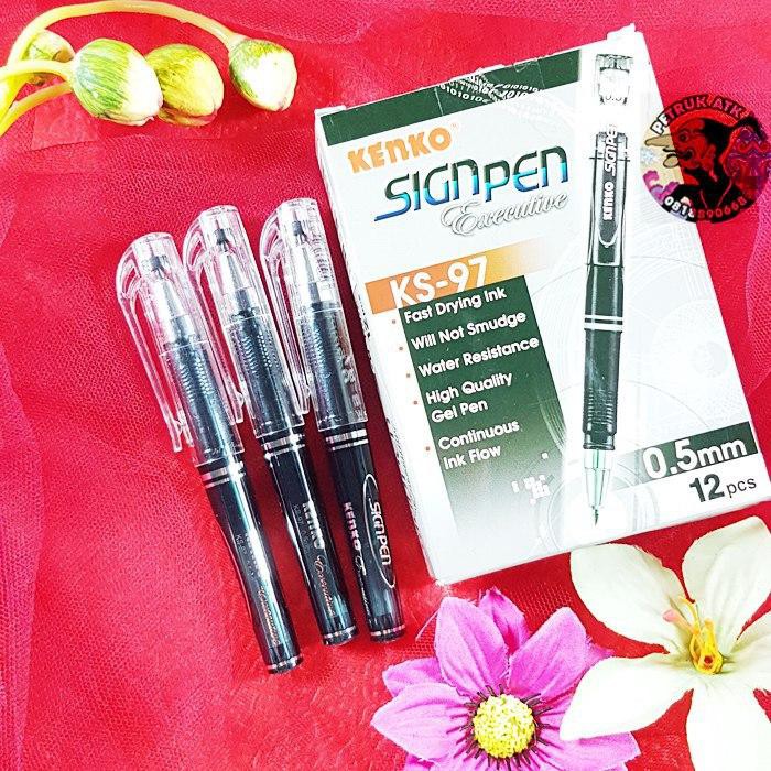 Jual [PCS] PULPEN SIGN PEN KENKO 0.5 MM KS-97 HITAM* | Shopee Indonesia