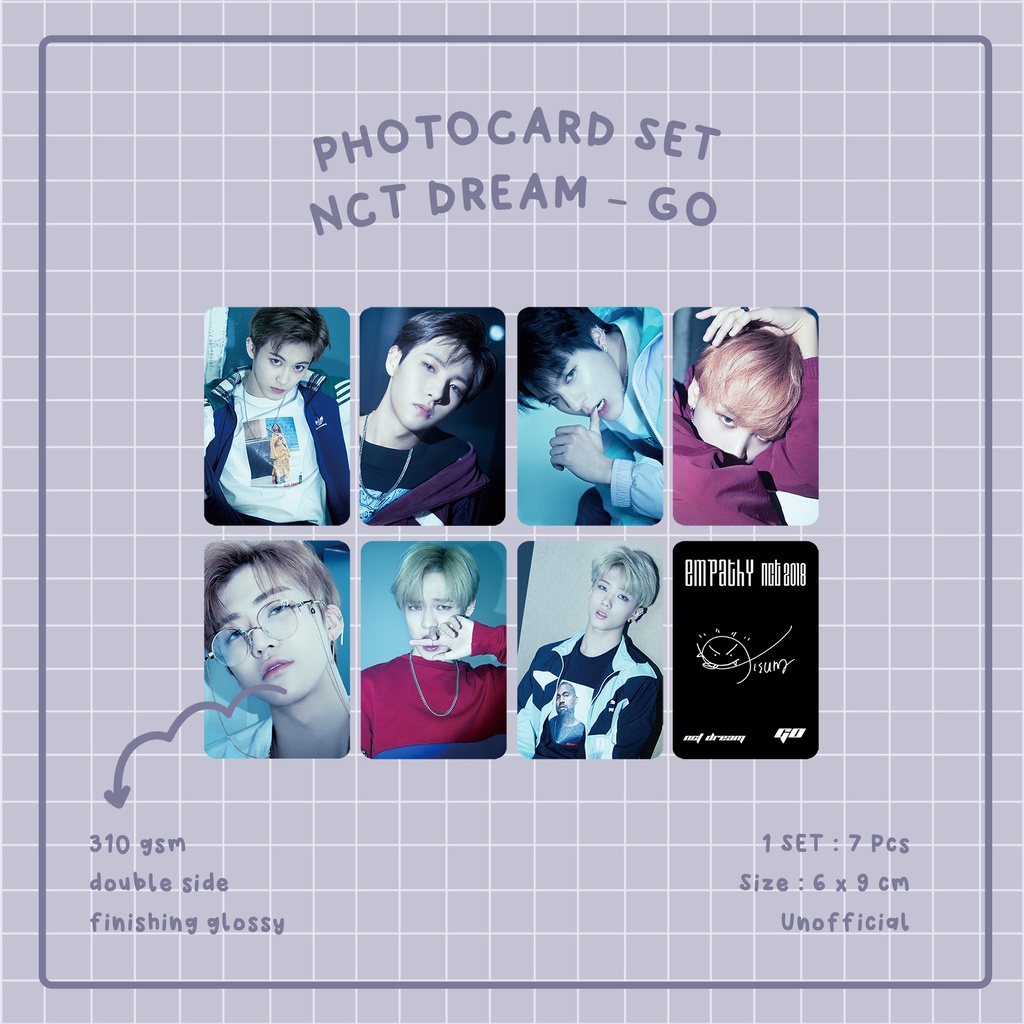 Jual Photocard Nct Dream Go I Nct Emphaty Unofficial Photocard Kpop Set ...