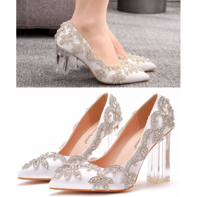 Jual BS-781 3warna 6,5 dan 9,5cm no.35-43 Heels pesta impor sepatu ...