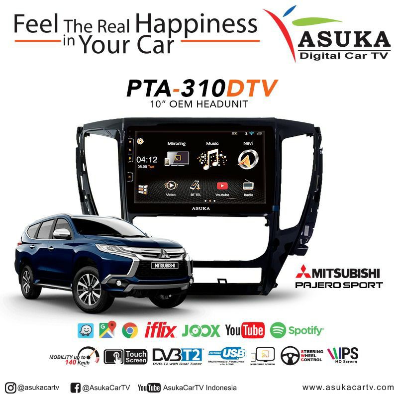 Jual Head unit oem pajero - tv android mitsubishi pajero sport - tv ...