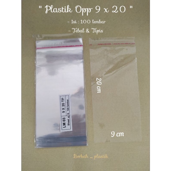 Jual Plastik display/plastik opp 9x20 Lembaran/bukan kantong | Shopee Indonesia