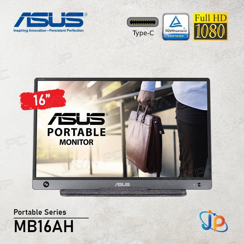 Jual Monitor ASUS LED IPS Portable MB16AH ZenScreen USB Type-C 16" Inch ...