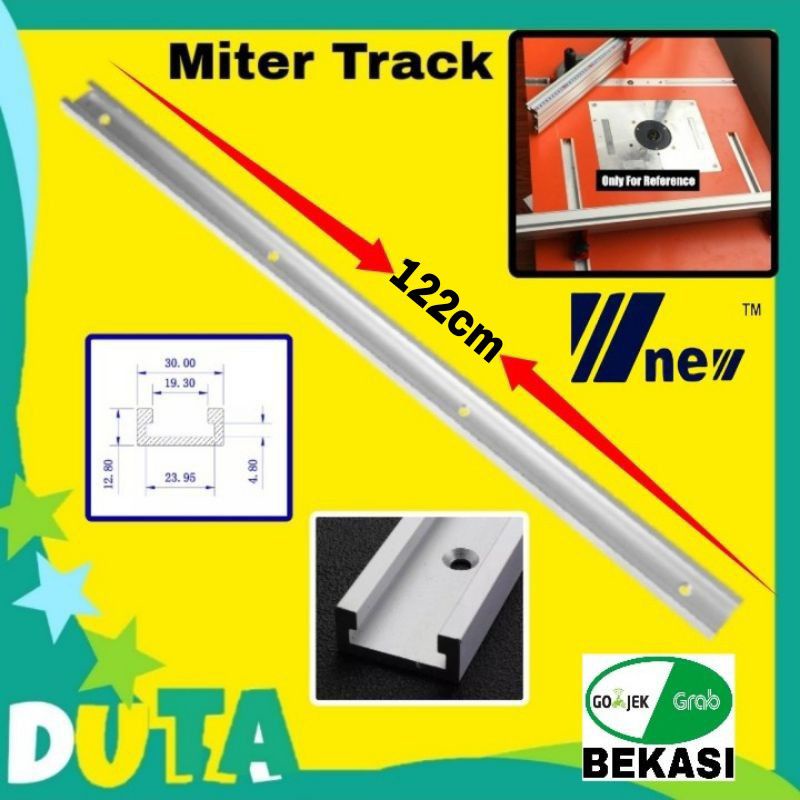 Jual Original Brand NEW 122cm Miter Track T-track Rel Untuk Meja Potong ...