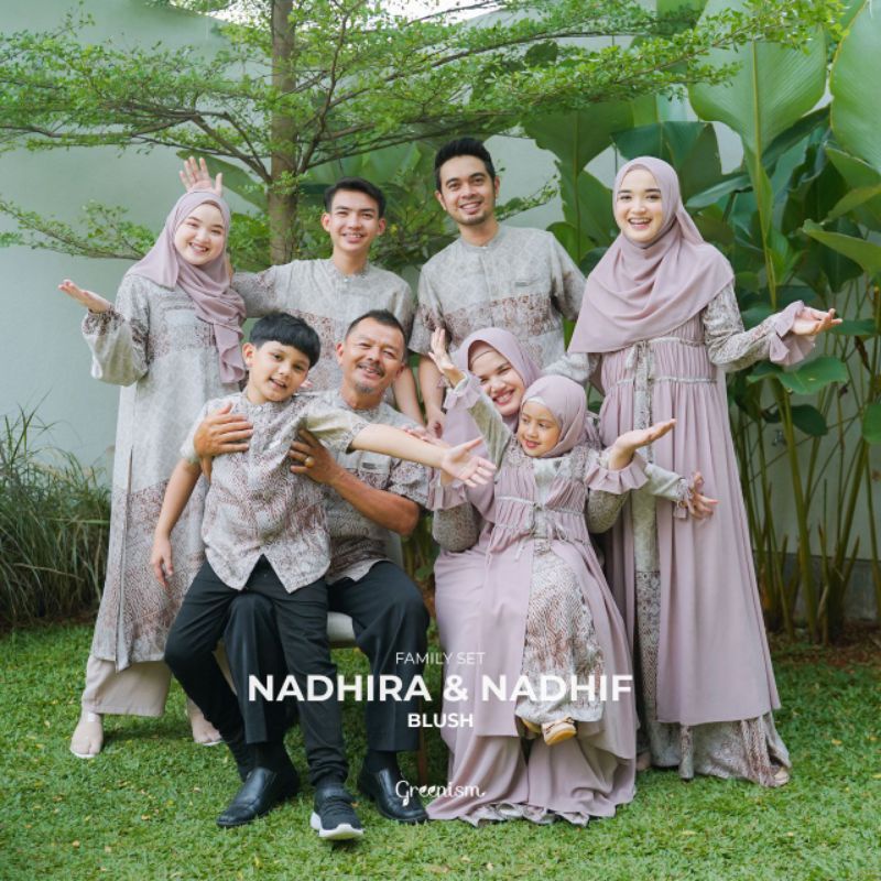 Jual sarimbit Nadhira dan Nadhif by Greenism warna Blush | Shopee Indonesia