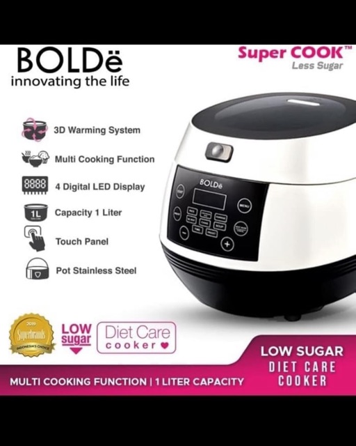 Jual Bolde supercook less sugar rice cooker | Shopee Indonesia