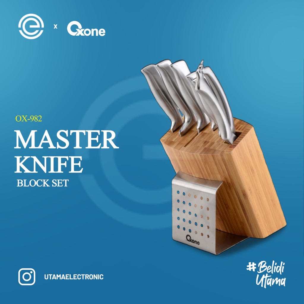 Jual OXONE Pisau Dapur Block Set OX-982 | Shopee Indonesia