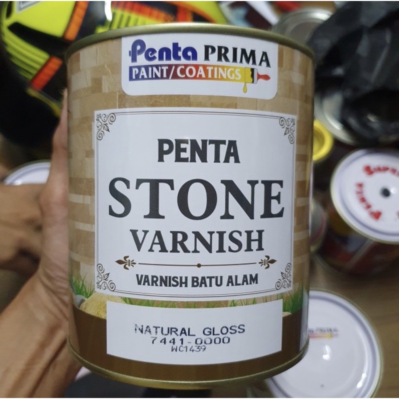 Jual Cat Batu Alam Penta Stone Varnish Natural Gloss 1L | Shopee Indonesia