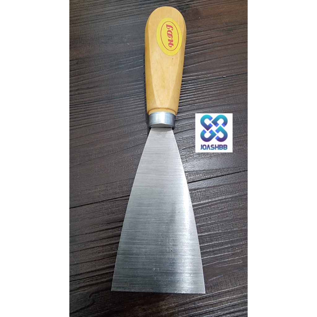 Jual Kape Plat Gagang Kayu 2" inch / Scraper / Pisau Dempul | Shopee ...