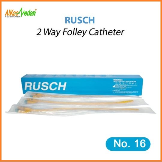 Jual FOLEY CATHETER SILICONE RUSCH FR 16 & FR 18/SELANG KENCING 30 HARI ...