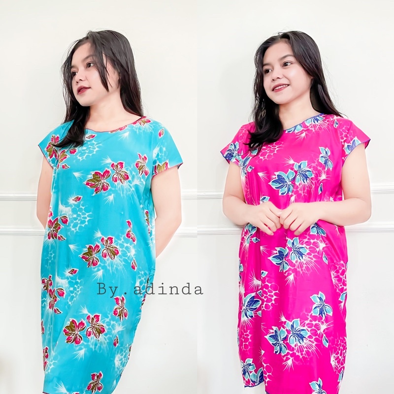 Jual Daster Midi Santung Rayon Batik Motif Baju Tidur Rumah Daster Bali ...