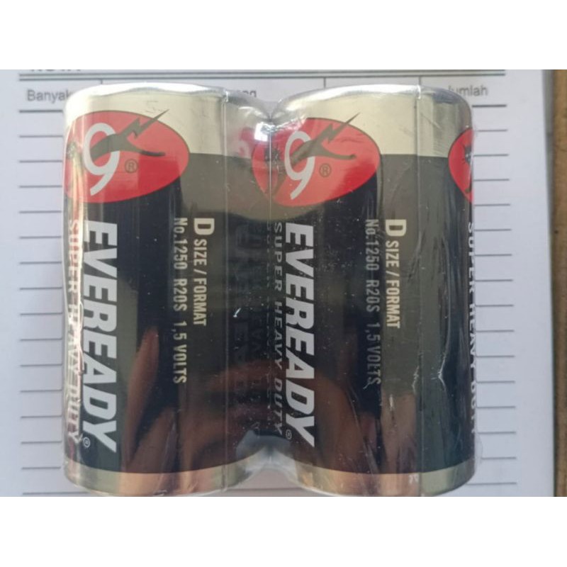 Jual Baterai besar hitam tipe D merk Eveready baterai untuk water ...