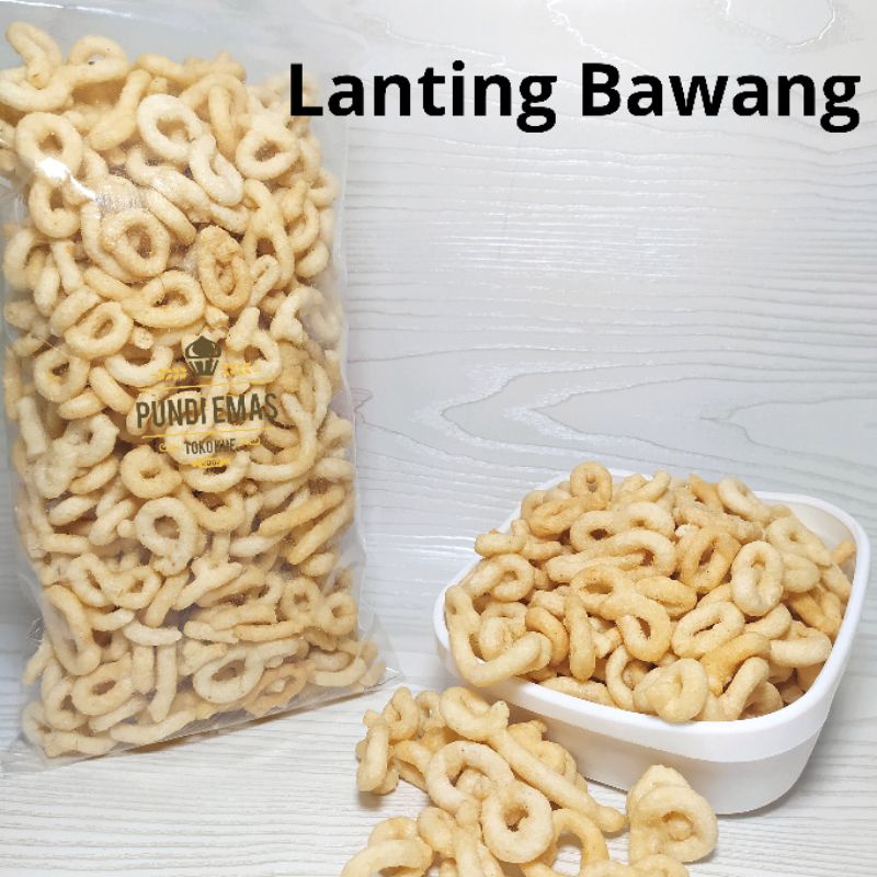 Jual Makanan Ringan Lanting Bawang , Klanting Gurih Dan Renyah 250 gram ...