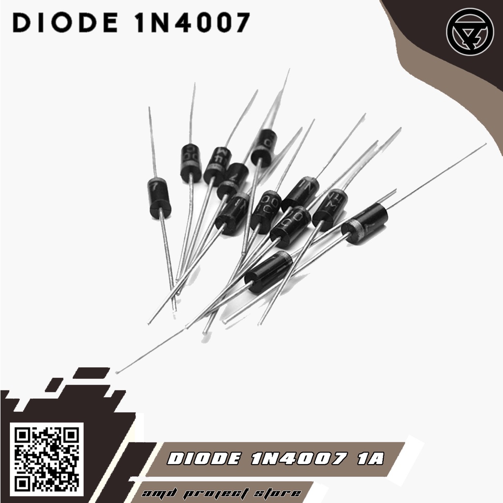 Jual Diode 1N4007 1N 4007 Rectifier Dioda IN4007 IN 4007 1A 1000V 1kV ...