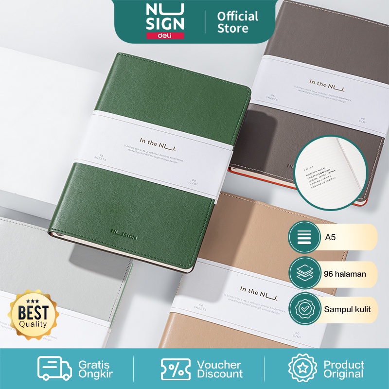 Jual Nusign Leather Cover Notebook / Buku Catatan Tulis / Diary ...