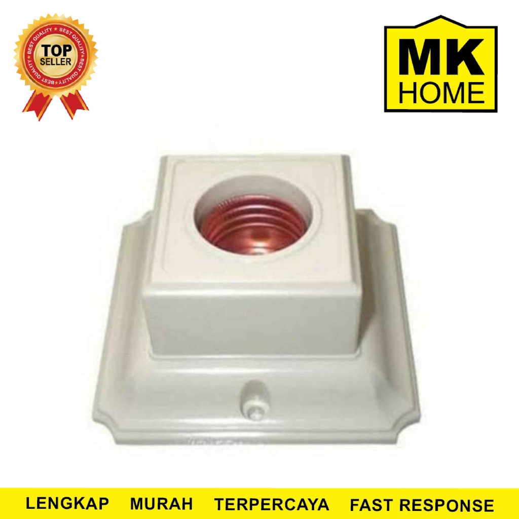Jual fitting plafon segi broco/ fitting lampu broco | Shopee Indonesia
