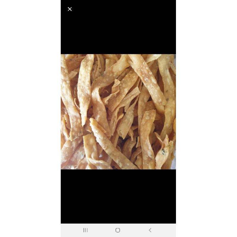 Jual kripik pangsit/stik bawang 500gram | Shopee Indonesia