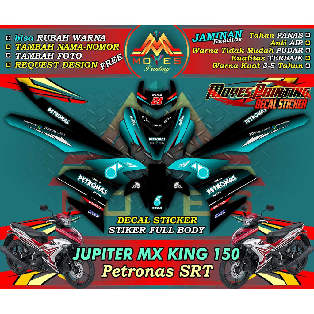 Jual sticker full body mx king 150 decal mx king 150 stiker jupiter mx ...