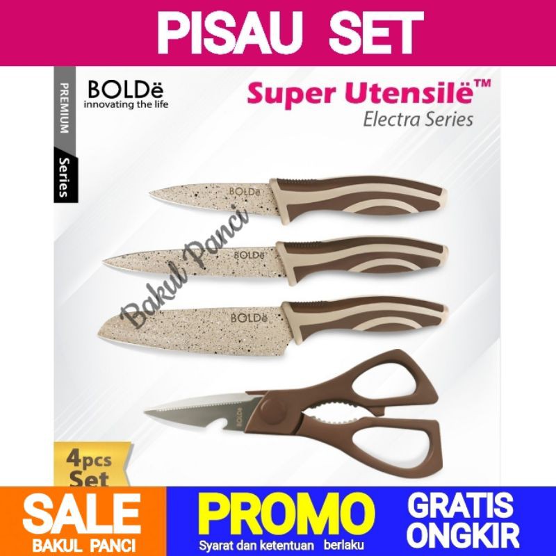 Jual BOLDe PISAU SET + GUNTING BOLDe Super Utensile Electra Series ...